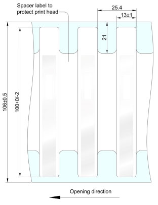 Zebra Silverline Slim II RFID Inlay - Barcodesinc.com