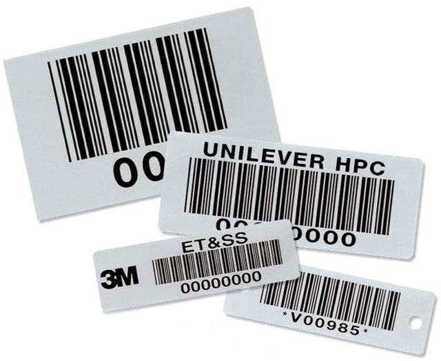 BCI Teflon Coated Metal Bar Code Nameplates - Barcodesinc.com