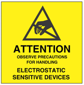 Warning Observe Precautions for Handling Label - Barcodesinc.com