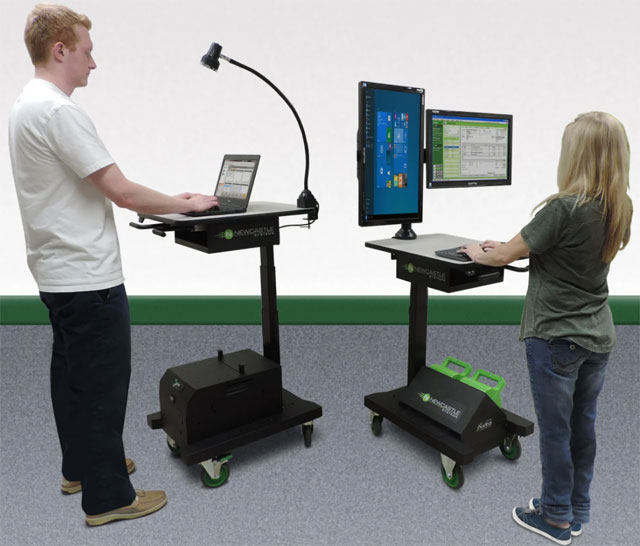 Newcastle Systems Apex Ergonomic Powered Industrial Mobile Cart ...