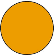 Circle Orange Label - Barcodesinc.com