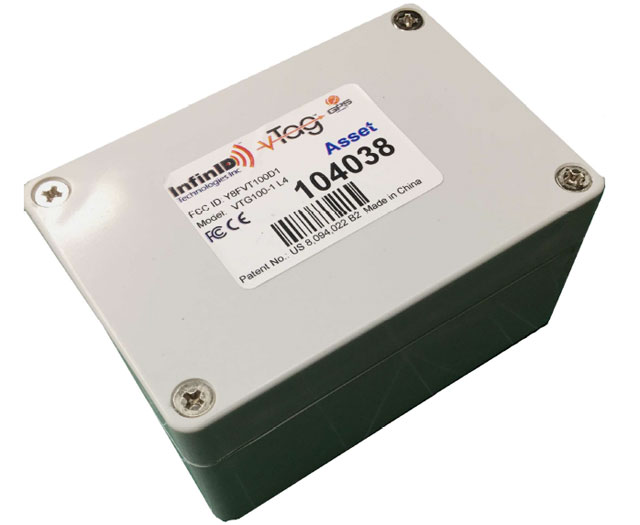 InfinID V-Tag INF-VT100-GPS-A RFID Tag - Barcodesinc.com