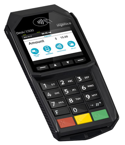 Ingenico Desk 1500 Payment Terminal - Barcodesinc.com