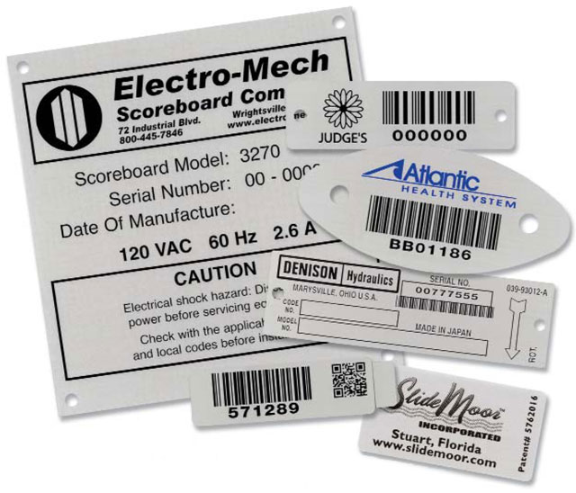 BCI Metal Bar Code Nameplates - Barcodesinc.com