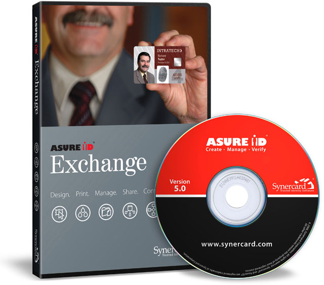 Synercard Asure ID Exchange ID Card Software - Barcodesinc.com