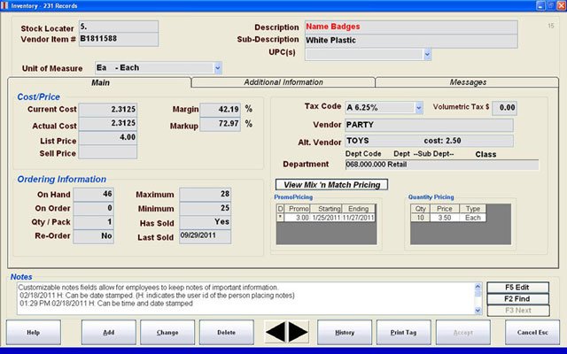 CAP Software 160 POS Software - Barcodesinc.com