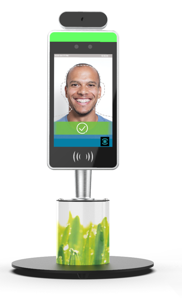 Barcodes Temperature Screening Kiosk Countertop Data Terminal ...