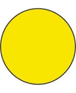 Circle Yellow Label - Barcodesinc.com