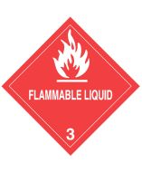 Warning Flammable Liquid Label - Barcodesinc.com