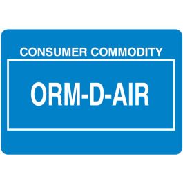 Other Regulated Material ORM-D-AIR Label - Barcodesinc.com