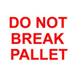 Packing Do Not Break Pallet Label - Barcodesinc.com