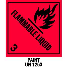 Warning Flammable Liquid with Note Label - Barcodesinc.com