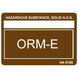 Other Regulated Material ORM-E Label - Barcodesinc.com