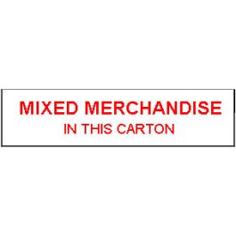 Packing Mixed Merchandise Label - Big Sales Big Inventory and Same Day ...