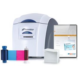 Magicard PRONTO-SINGLE-SIDE-SYSTEM Complete ID Card Printer System ...
