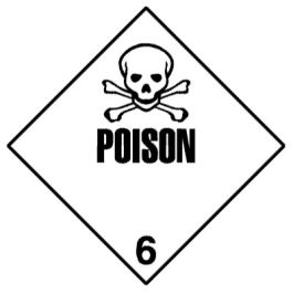 Warning Poison Label - Big Sales Big Inventory and Same Day Shipping