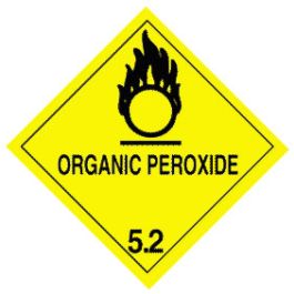 Warning Organic Peroxide Label - Barcodesinc.com