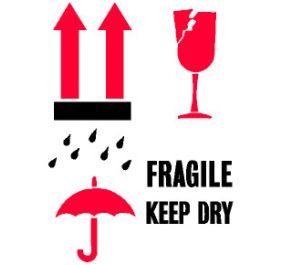 Packing International Fragile Keep Dry Label - Barcodesinc.com