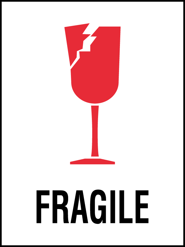 AirTrack® International Safe Handling Shipping Labels - Barcodesinc.com